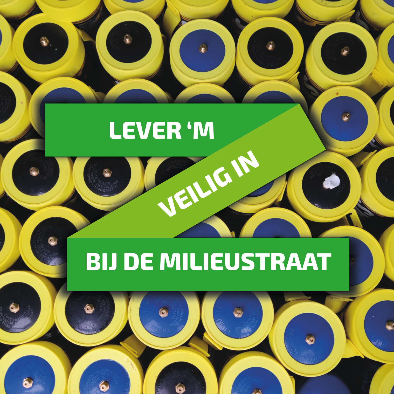 Pssssst! Lachgascilinder leeg? Lever 'm veilig in. - Dar